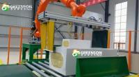 China Mineral Wool Board Production Line with High Temperature And Pressure Curing Unlimited Board Length and Overseas Engineer Support for sale
