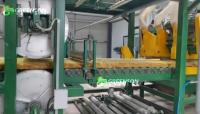 China 80-200kg/m3 Raw Material Density Rock Wool Production Line With Advanced PLC Control Technology for sale