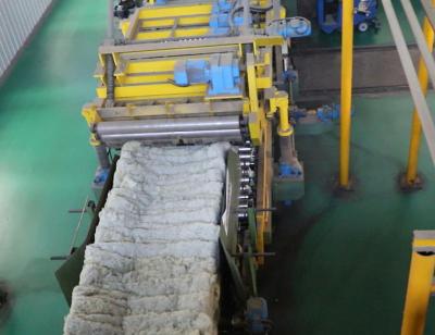 China Automatic Mineral Wool Board Production Line with PLC Control System and Overseas Engineer Support for High Efficiency for sale