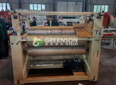 China Full Automatic Double Side Gypsum Board Laminating Machine with 1300mm Effective Laminating and PLC System for Ceiling Tile Production Line for sale