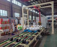 China Full Automatic Double Side Gypsum Board Laminating Machine with 1300mm Effective Laminating and PLC System for Ceiling Tile Production Line for sale
