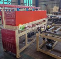 China PLC Controlled Fully Automatic Lamination Machine for 2x2 PVC Gypsum Ceiling Tiles with 15m/min Speed for sale