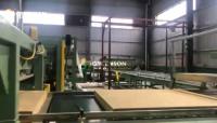 China 2.4m Rock Wool Panel Production Line with 1200-2400mm Board Width, PLC Control, and 80-200kg/m3 Raw Material Density for sale
