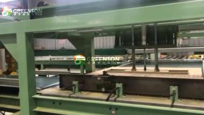 China 2.4m Rock Wool Panel Production Line with 1200-2400mm Board Width, PLC Control, and 80-200kg/m3 Raw Material Density for sale