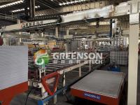 China 1300mm Effective Laminating Width Gypsum Ceiling Tile Production Line with 2-15m/min Adjustable Speed and PLC System Electric Control for sale