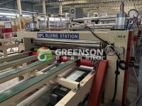 China 1300mm Effective Laminating Width Gypsum Ceiling Tile Production Line with 2-15m/min Adjustable Speed and PLC System Electric Control for sale