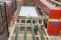 China Automatic Gypsum Board Lamination Machine with 15m/min Laminating Speed and 1300mm Effective Width for PVC Laminated Gypsum Ceiling Tiles for sale