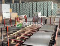 China 1300mm Effective Laminating Width Gypsum Ceiling Tile Production Line with 2-15m/min Adjustable Speed and PLC System Electric Control for sale