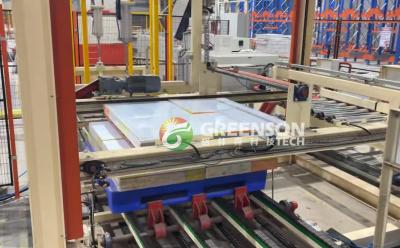 China 55kw PVC Film-Coated Gypsum Board Machine with 1300mm Max Laminating Width for 2-6million sqm/year Production for sale