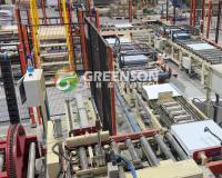 China Full-Automatic Thermoplastic Packing Machine with PLC Control for 600*600 Gypsum Board Lamination for sale