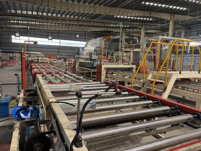 China Automatic PVC Lamination Machine for Gypsum Board with 1300mm Effective Laminating, PLC System, and 2-6 Million Sq.m/year Capacity for sale