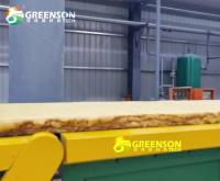 China PLC Controlled Rock Wool Production Line with High Temperature Curing and 80-200kg/m3 Raw Material Density for sale