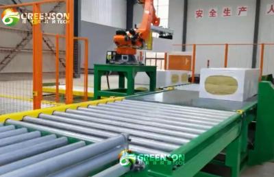 China PLC Controlled Basalt Fiber Production Line with 1.2 Meters Width and Unlimited Board Length for Rock Wool Manufacturing for sale