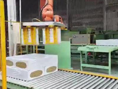 China PLC Controlled High Temperature Curing Rock Wool Production Line with 80-200kg/m3 Raw Material Density for Mineral Wool Board for sale