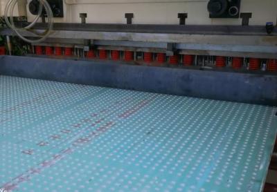 China 160 Tons Pressure Gypsum Board Perforating Machine for 20mm Thickness with Multiple Hole Shapes for sale