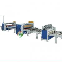 China High Efficiency PUR Hot Melt Glue Laminating Machine for Wall Panel with 5-17m/min Production Speed for sale