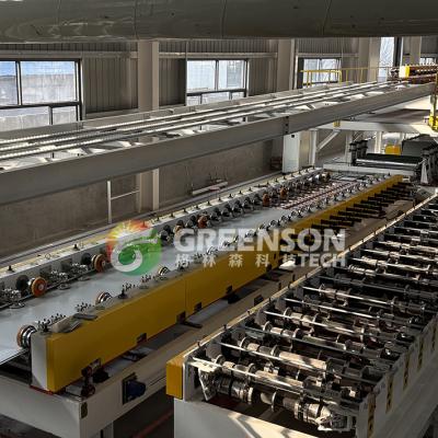 China Fully Automatic Energy Saving Stone Wool Sandwich Panel Production Line Easy To Operate for sale