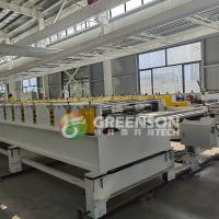 China High Efficiency Full-Automatic PU Sandwich Panel Production Line Easy To Operate For Roof And Wall for sale
