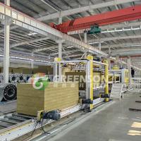 China Fully Automatic Stone Wool Insulation Sandwich Panel Production Line With Easy Operation And 40-300 Mm Thickness for sale
