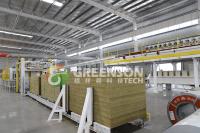 China Automatic Easy To Operate Sandwich Panel Production Line With Pre-Painted Galvanized Steel For 40-300 Mm Thickness Rock Wool Panels for sale