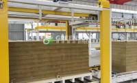 China Fully Automatic High Accuracy PU Edge Rock Wool Sandwich Panel Production Line With 380V 50Hz 3phases for sale