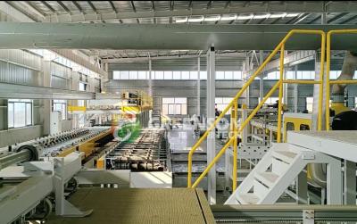 China Fully Automatic High Capacity Variable Speed PIR Polyurethane Sheet Production Line For Sandwich Panel Making for sale
