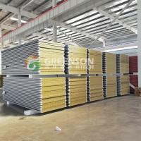 China PUF PIR PU Rock Wool Sandwich Panel Machine Production Line with 3-15m/min Adjustable Speed 40-300mm Thickness and 950-1200mm Width for sale