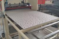 China Professional 160 Tons Pressure 11 KW Power Drywall Hole Puncher With Multiple Hole Shapes For Gypsum Board And Fiber Cement Panel for sale