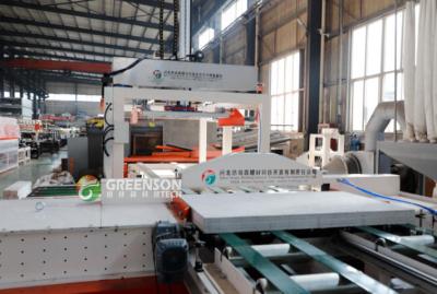 China Full Auto Gypsum Board Saw Line High Efficiency Dust Free Cutting For 1200 Mm*3000 Mm Boards for sale