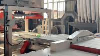China High Efficiency Drywall Strip Cutter / Gypsum Board Sawing Line Dust Free for sale