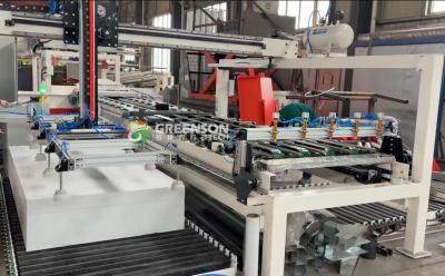 China Industrial Gypsum Board Saw Machine 3 Pieces/Minute Cutting Speed For 1200 Mm*2400 Mm Boards Dust Free Operation for sale