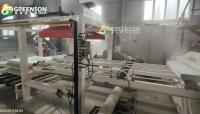 China PLC Controlled Gypsum Board Dunnage Strip Production Line For Packaging Stacking for sale