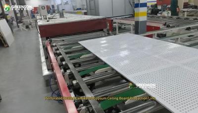 China High Efficiency Gypsum Board Spray Painting Production Plant for sale