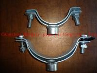 China Galvanized pipe clamp ,U type pipe clamp for sale