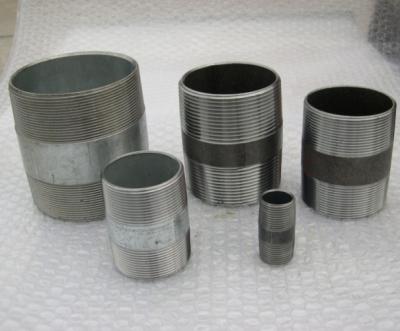 China 1/2-8carbon steel double thread bread barrel nipple/pipe nipple for sale