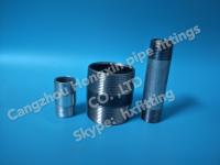 China NPT BSP thread steel pipe nipple galvanized from Cangzhou hongxin pipe fittings CO ., LTD for sale
