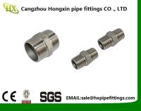 China 2 Hex Nipple 3/8 Male x 3/8 Male 304 Stainless Steel threaded Pipe Fitting NPT for sale
