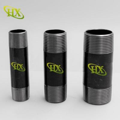 China DIN2982 Black Carbon steel seamless pipe nipple for sale