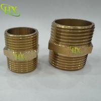 China hot selling 1/4 BSP nipple brass male adaptor straight brass thread pipe fitting for sale
