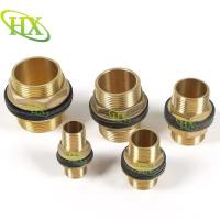 China 1/2 Female 3/4 Male soild brass water tank connector theaded bulkhead fitting for sale