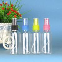 China Empty 30ml 50ml 60ml 100ml Clear Blue Green Black Pink PET Plastic Mist Spray Bottles for sale
