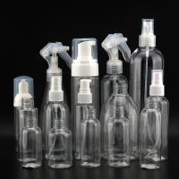 China Wholesale 40ml 50ml 60ml 70ml 100ml 200ml 250ml 300ml 400ml 500ml alcohol pet bottle sanitizer gel plastic spray bottle for sale
