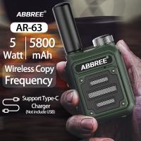 China ABBREE AR-63 Wireless Walkie talkie for Hunting Color Camo/Brown Talk Range 3km-10km for sale