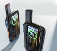 China Commercial Black Mini Thin Outdoor Walkie Talkie Portable Lightweight 1.7*13.5*5.4CM for sale