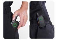 China Commercial Black Mini Thin Outdoor Walkie Talkie Portable Lightweight 1.7*13.5*5.4CM for sale