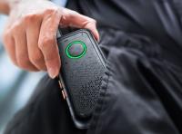 China Commercial Black Mini Thin Outdoor Walkie Talkie Portable Lightweight 1.7*13.5*5.4CM for sale