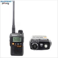 China Walkie Talkie UV-3R Long Range Dual Band UHF VHF Handy Two Way Radio with Lcd display for sale