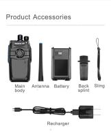 China Professional Walkie Talkie Dual Band Earpiece Headset with PTT Mic Output Power 3W for sale