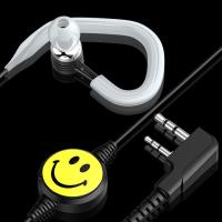 China Flexible Acoustic Clear Tube Microphone Two Way Radio Headset for Black Walkie Talkie for sale