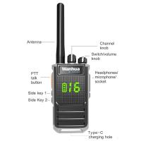 China Long Distance 1-10km Talk Range Two Way Radio 8800mAh UHF 5W Wanhua T66 Walkie Talkie for sale